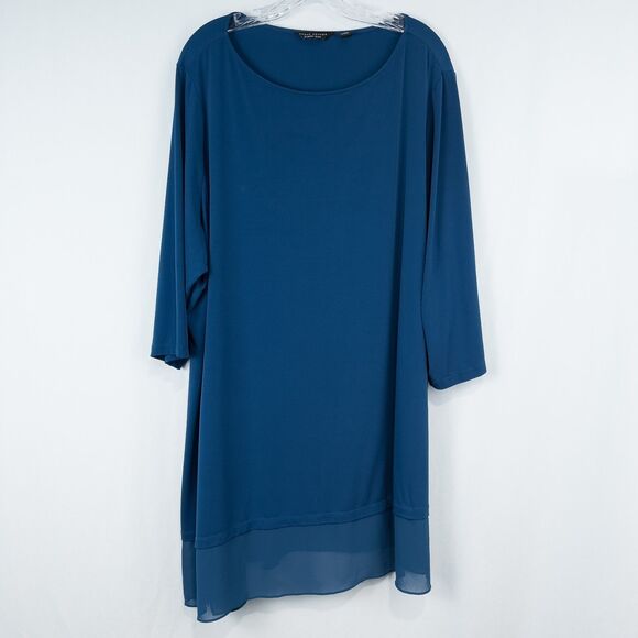 Susan Graver | Tops | Susan Graver Every Day Liquid Knit Tunic Chiffon ...